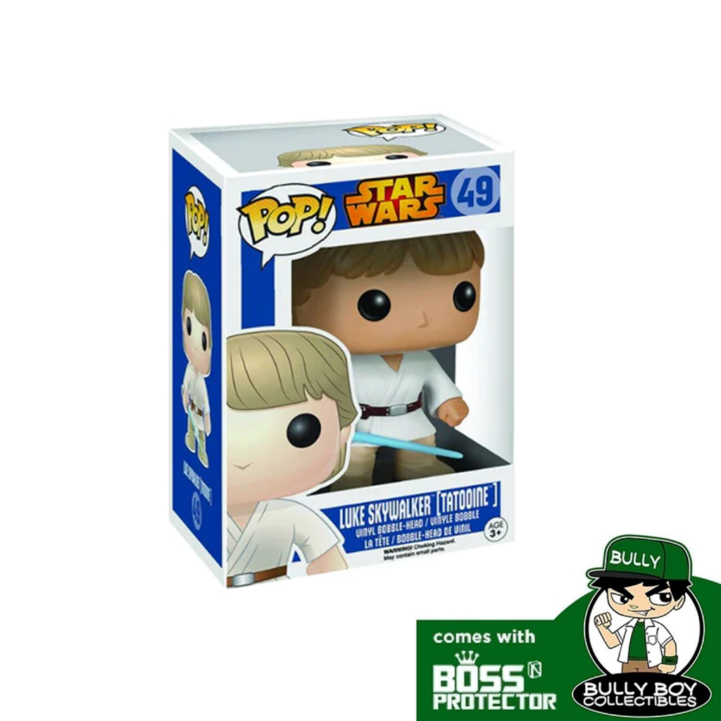 Funko POP Star Wars Luke Skywalker Tatooine 49 With Boss Protector Shopee Philippines