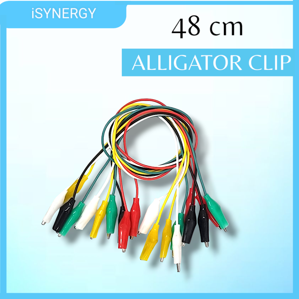 48cm ALLIGATOR CLIP CONNECTOR CROCODILE WIRE | Shopee Philippines