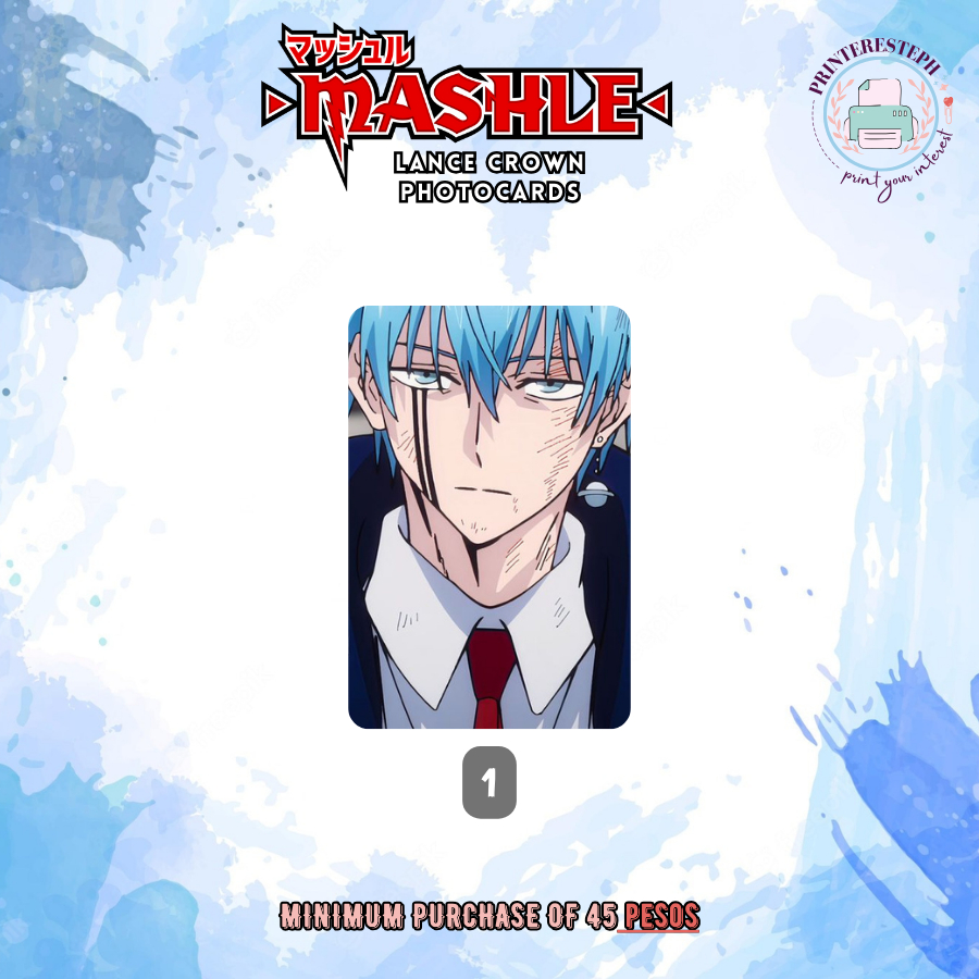 LANCE CROWN Photocards PART 1 || Mashle: Magic and Muscles | Shopee ...