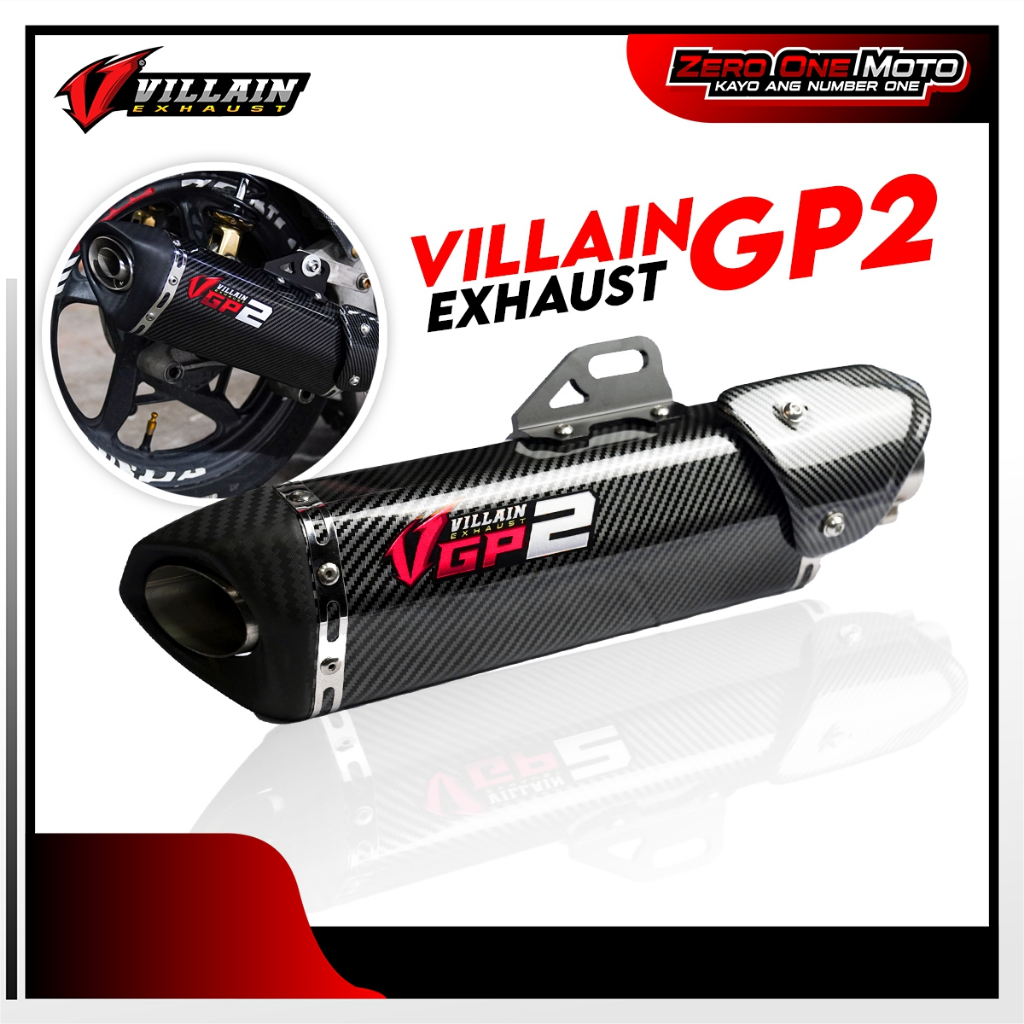 Z1 VILLAIN GP2 CARBON MUFFLER FULL SYSTEM WITH ELBOW AND SILENCER FOR ...