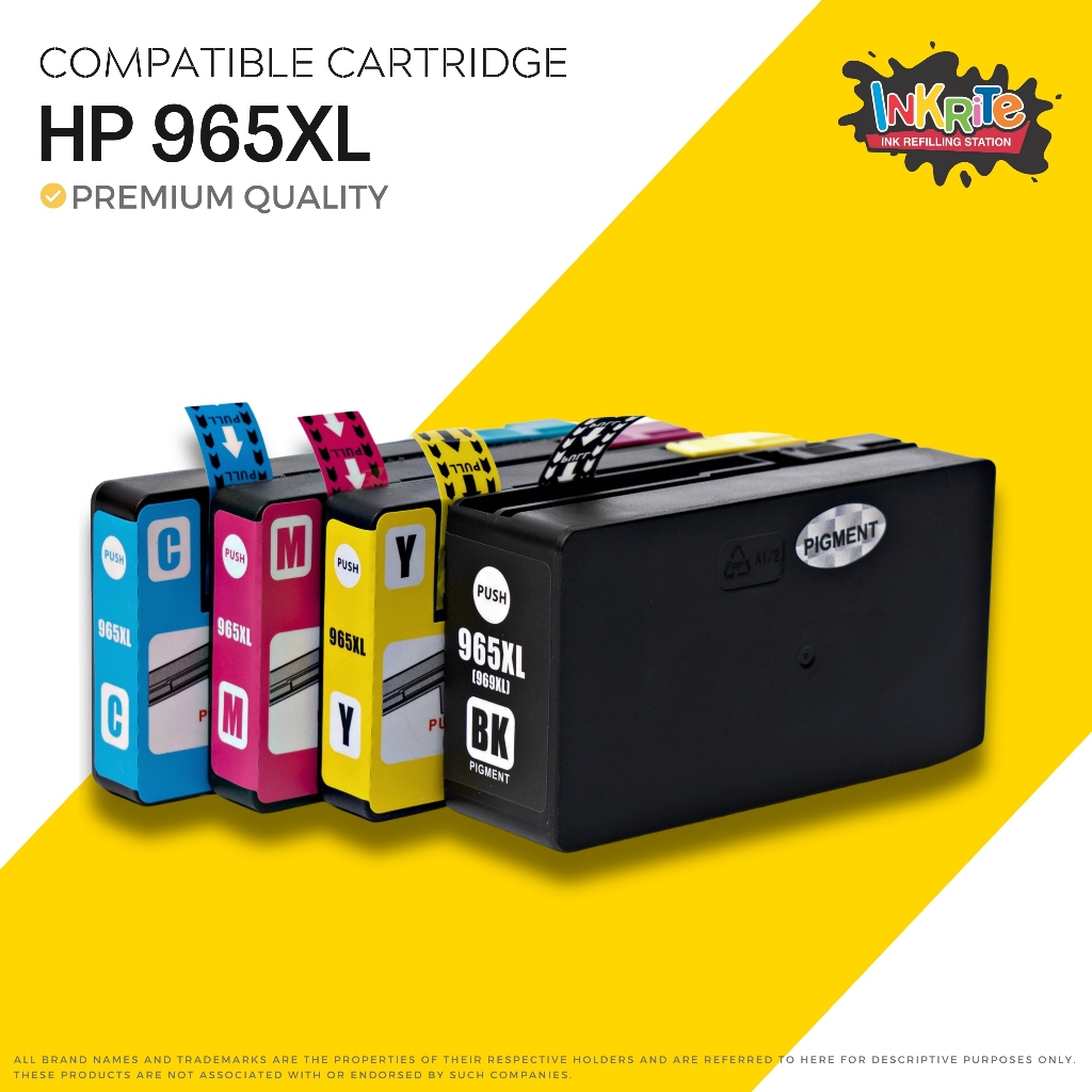 Inkrite Compatible Ink Cartridge HP 965XL 965 XL for Officejet 9010 ...