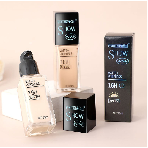 Liquid foundation 30ML matte+ poreless Long lasting SPF 22PA ...