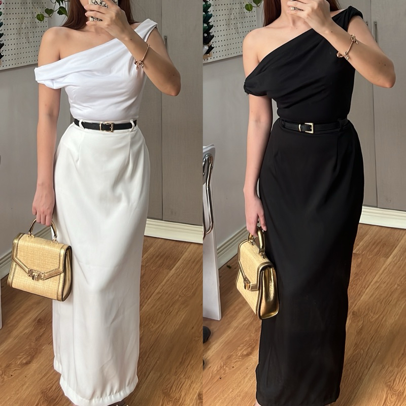 PHILIPPA Classy Rich Tita Vibes skirt | wks store | Shopee Philippines