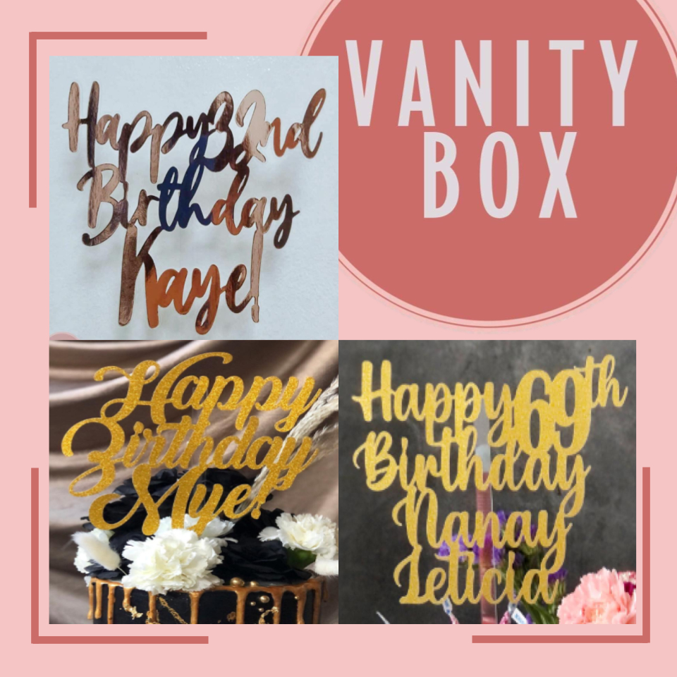Customized Cut Out Design for Cake Topper | Shopee Philippines
