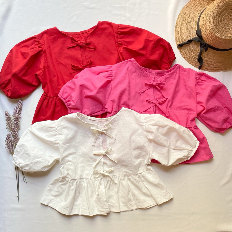 Ganni Dupe Top (Front Ribbon) | Shopee Philippines