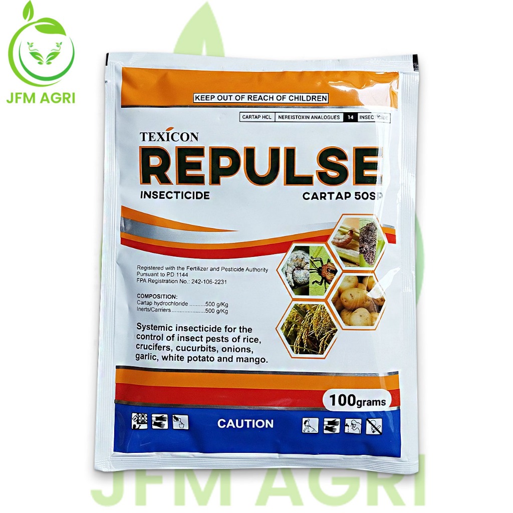 Repulse Cartap 50 SP Insecticide Texicon 1 Sachet (100 grams) | Shopee ...