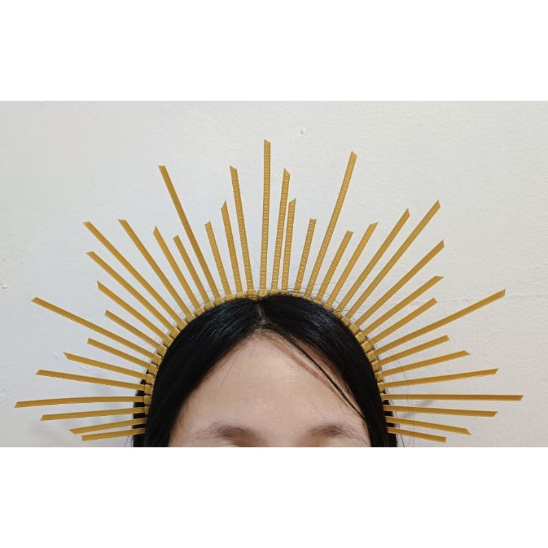 crown headpiece, halo crown, headdress, saint headdress | Shopee ...