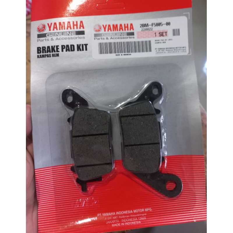 YAMAHA MIO I 125 / MIO SOUL I 125 BRAKE PAD(ORIGINAL GENUINE) | Shopee ...