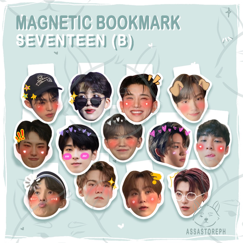 SEVENTEEN Cute Kpop Magnetic Bookmark | Assastoreph | Shopee Philippines