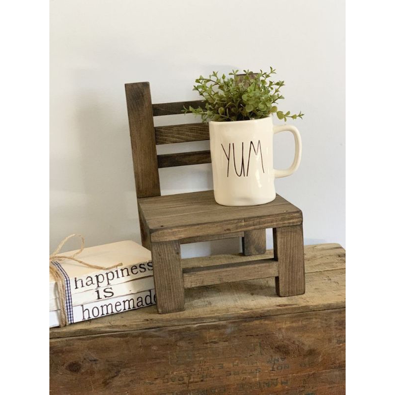 Solid Wood Bankito Mini Chair With Backrest | Shopee Philippines