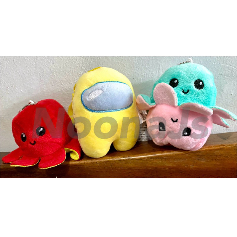 Keyring Bagcharm Plushies Octopus Plushie & Among Us | Shopee Philippines