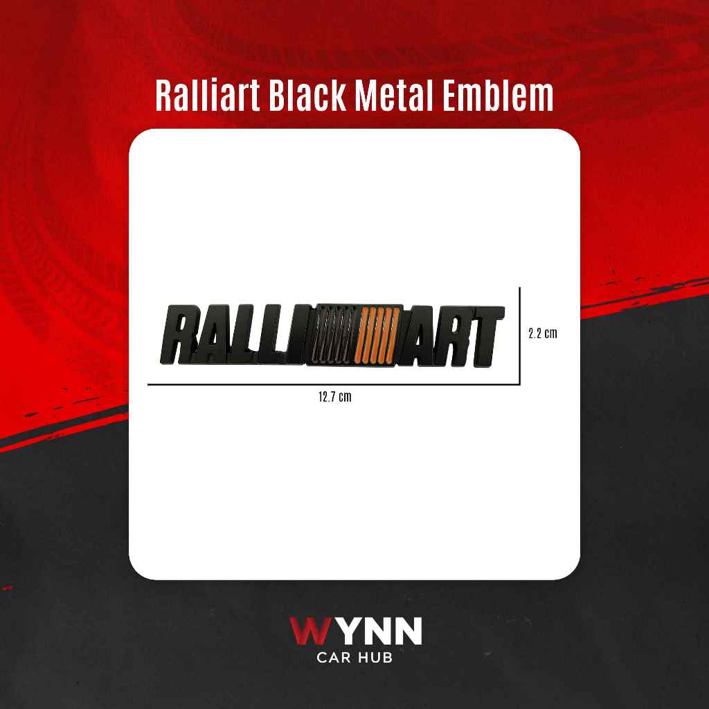 Ralliart Black Metal Emblem | Shopee Philippines