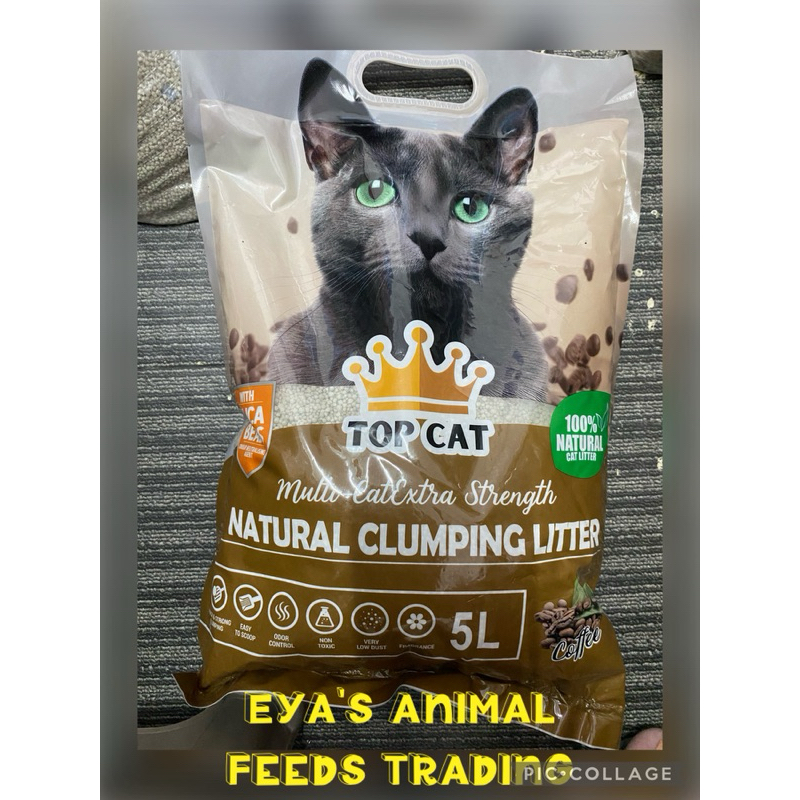Top Cat 5L Bentonite Litter Sand Coffee AVOID SPX | Shopee Philippines