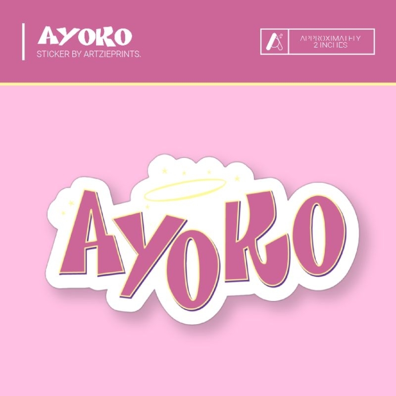 Ayoko Sticker | Matte Laminated Waterproof | For : Laptop | Journal ...
