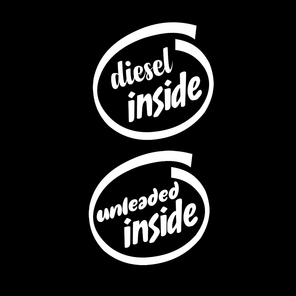 Unleaded & Diesel Gas Tank Waterproof Sticker for Cars/Motor/Bikes ...