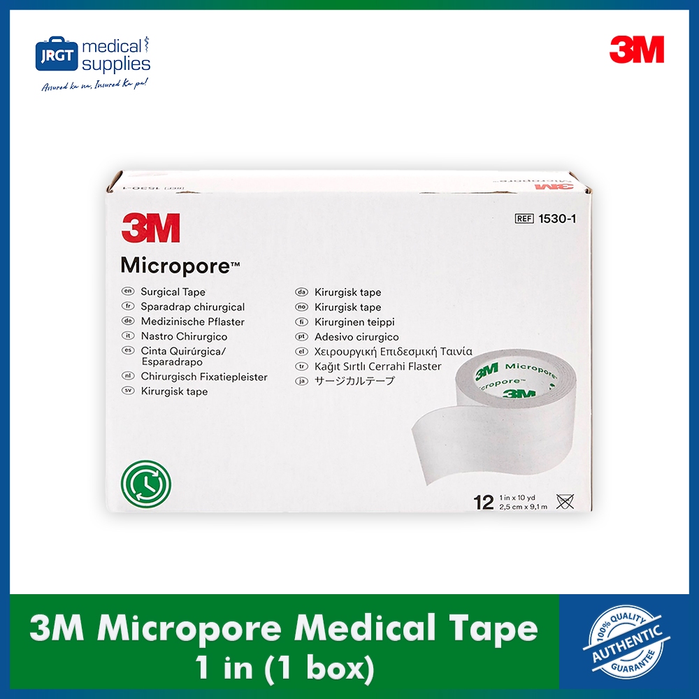 3M Micropore Medical Tape - 1 inch (1box - 12pcs) | Shopee Philippines