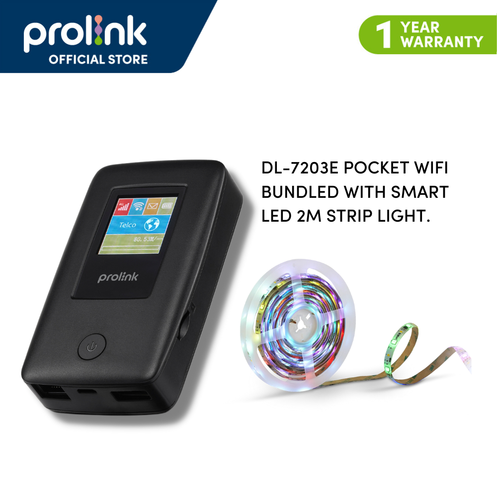 Prolink Bundle Deal DL-7203E 4G LTE UP TO 300Mbps Openline Mobile Wi-Fi ...