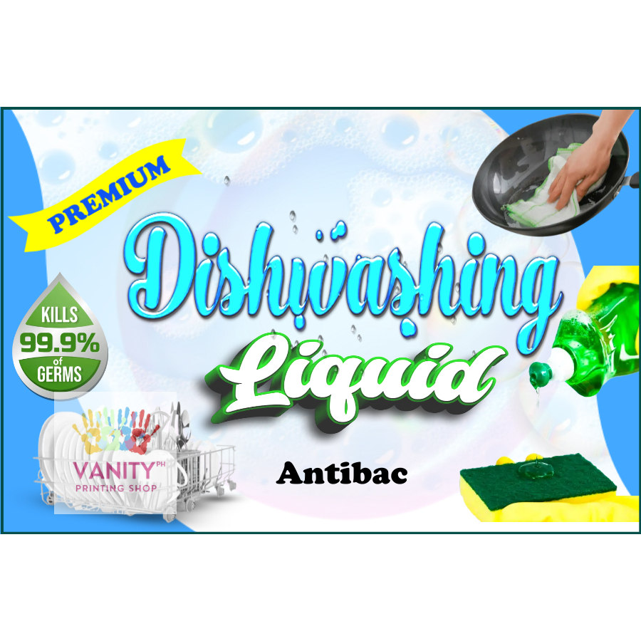 Dishwashing liquid sticker label batch1 | Shopee Philippines