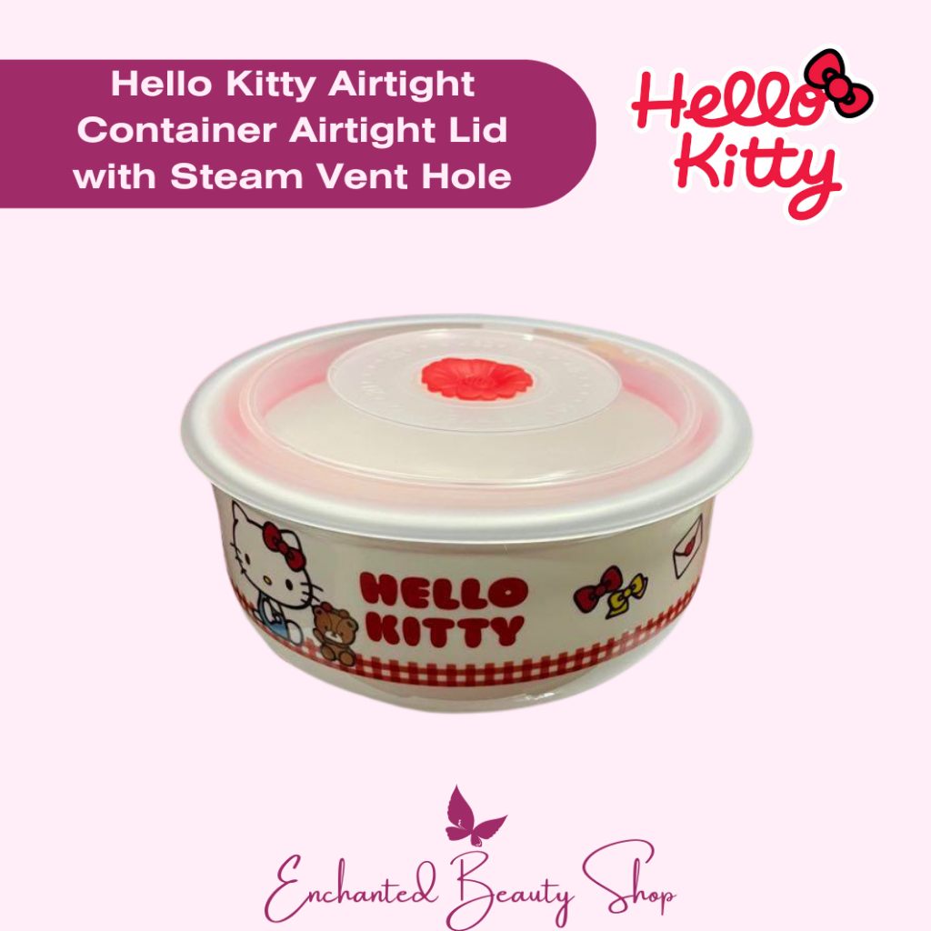 Hello Kitty Airtight Container Airtight Lid with Steam Vent Hole 800 ml | Shopee Philippines