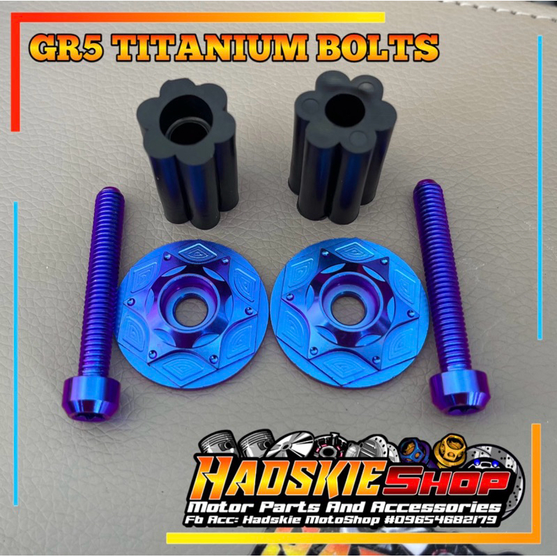 REAL TITANIUM GR5 BAR END UNİVERSAL (Pair) | Shopee Philippines