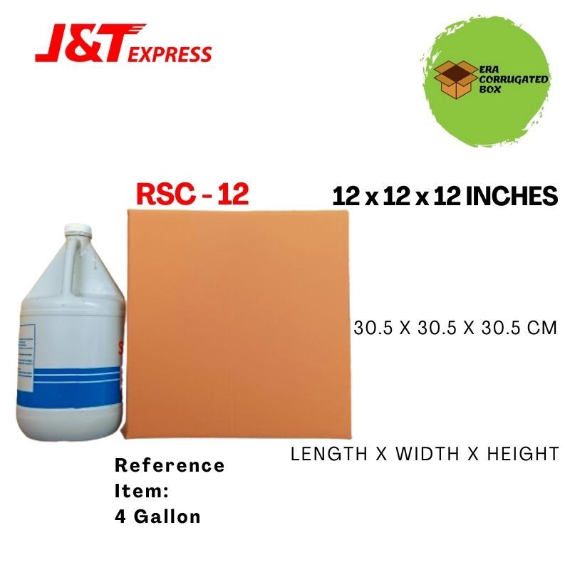 ERABOXES 12 x 12 x 12 Inches RCS 12 Corrugated Box 10 PCS | Shopee ...