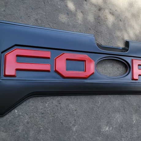 Ford Ranger Rear Cladding with Hole (Red Font) | Shopee Philippines
