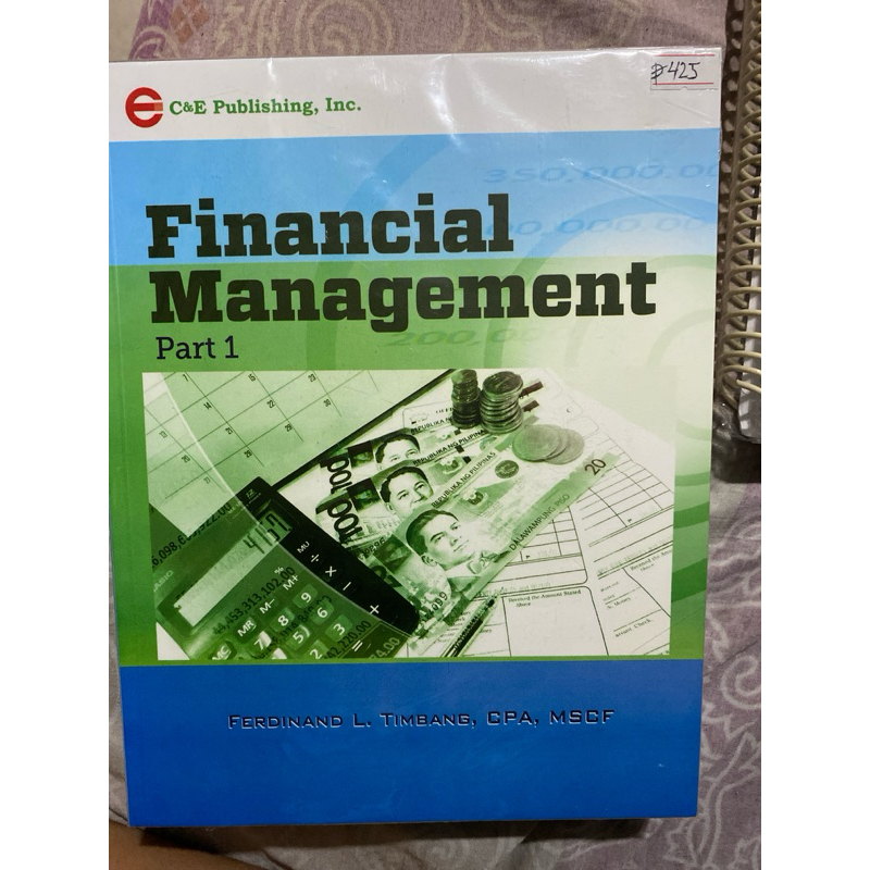 Financial Management part 1 by Ferdinand L Timbang | Shopee Philippines