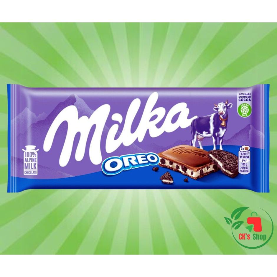 Milka Oreo Chocolate Bar 100g | Shopee Philippines