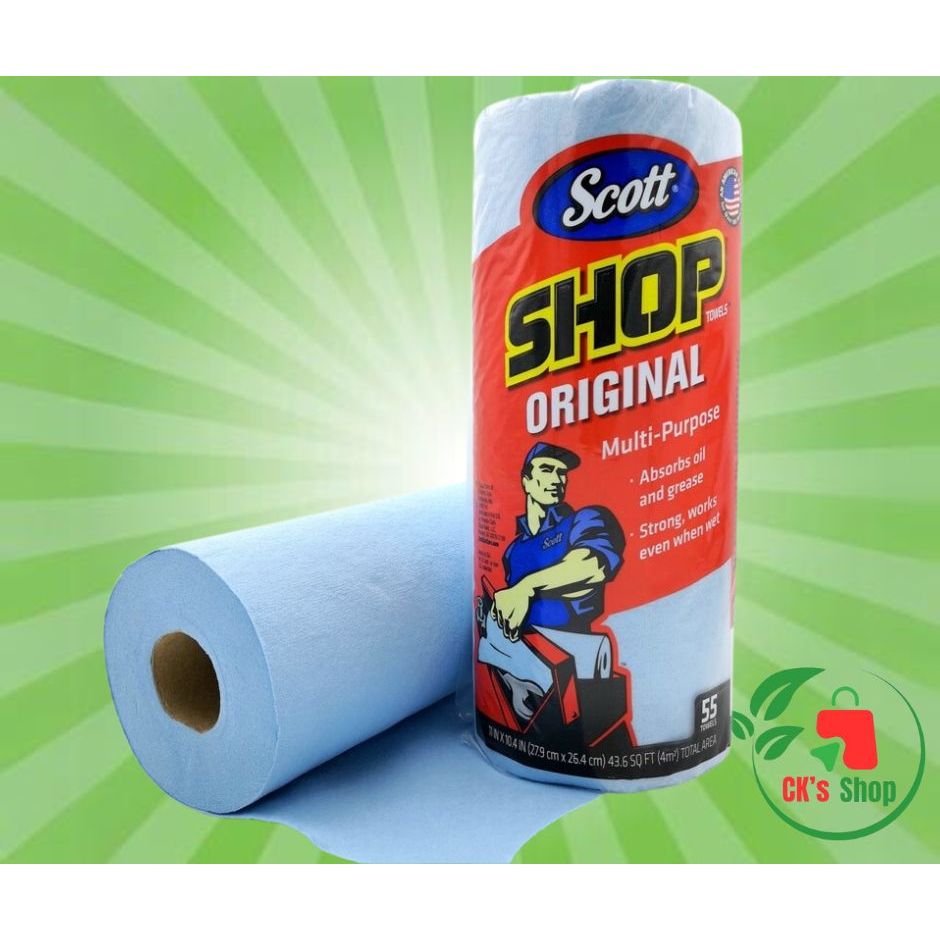 Scott Shop Towel Original ( 55sheets/Roll ) | Shopee Philippines