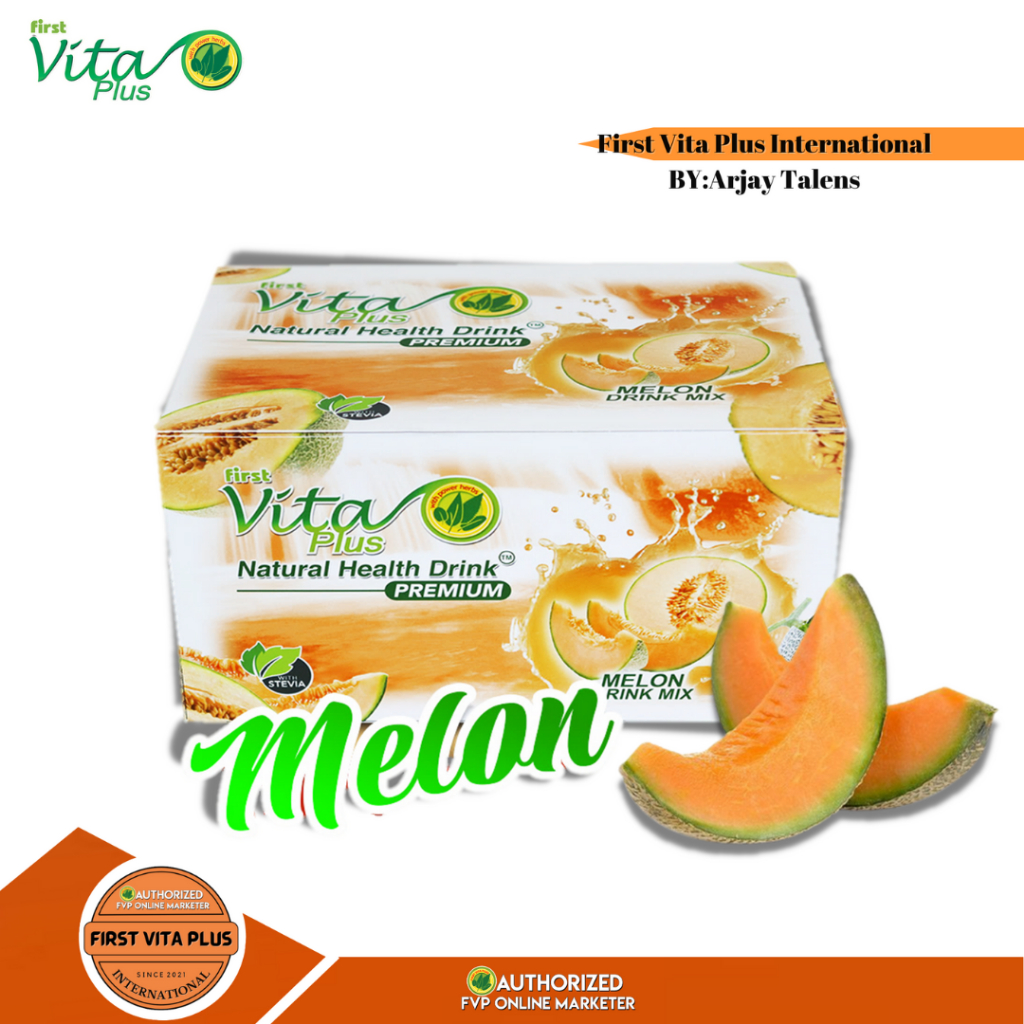 First Vita Plus Melon Premium Drink Mix Natural Health Drink 20 Sachets per box | Shopee Philippines