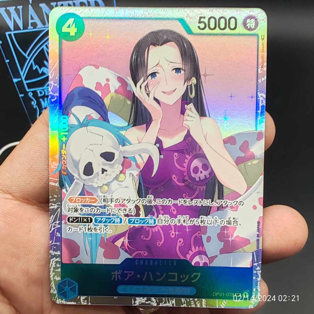 One Piece TCG - OP01-078 SR Boa Hancock | Shopee Philippines