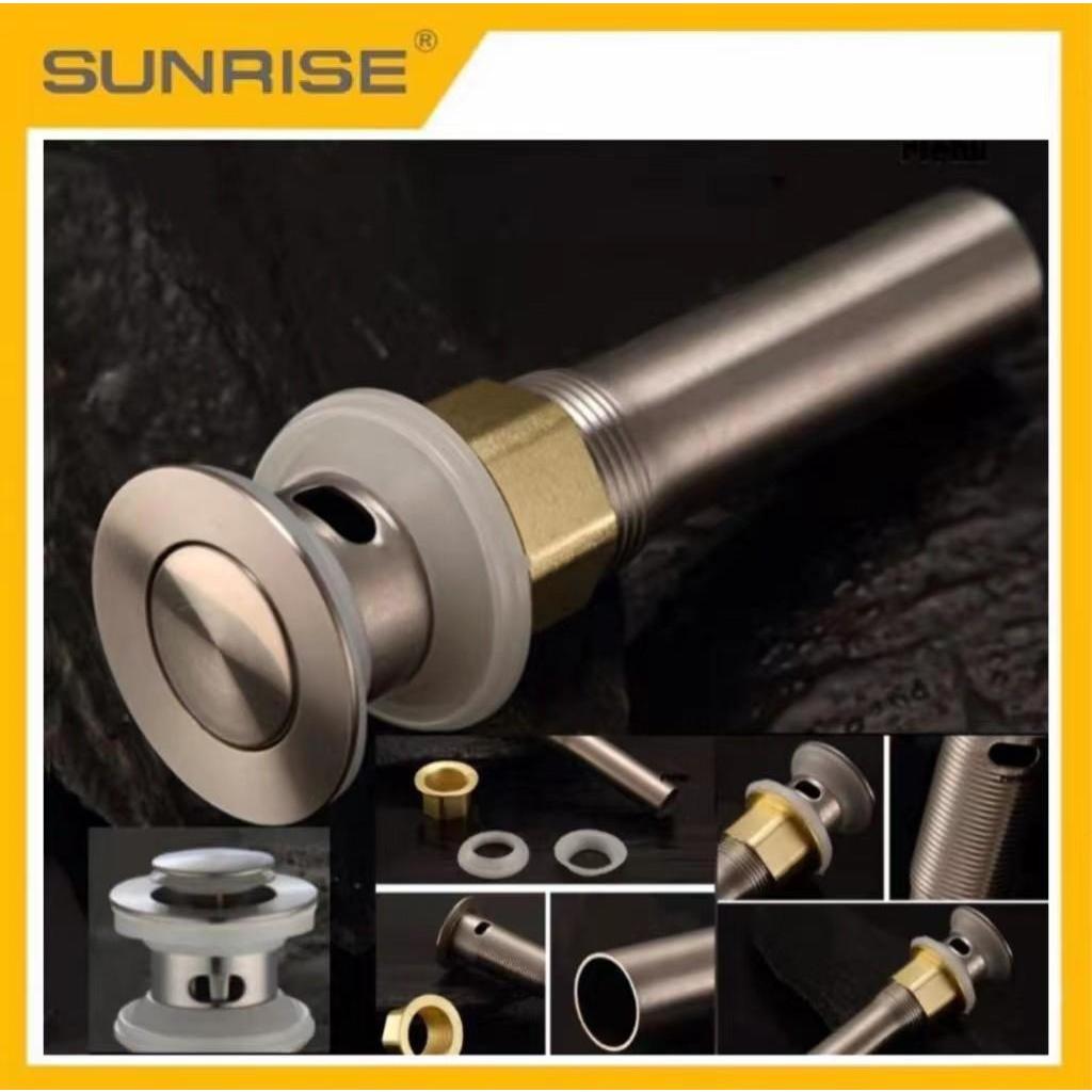 SUNRISE LAVATORY DRAIN PAD(PUSH DOWN POP UP/FLIP TOP)304 STAINLESS ...