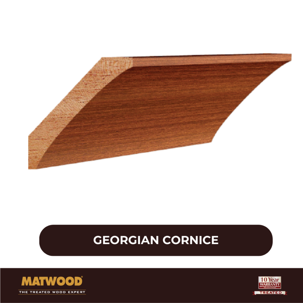 Matimco Matwood Solid Moulding GEORGIAN CORNICE 1x3 (8 Feet) | Shopee ...