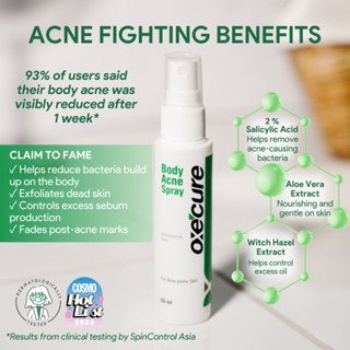 OXECURE 2% Salicylic Acid Body Acne Spray 50ml | Shopee Philippines
