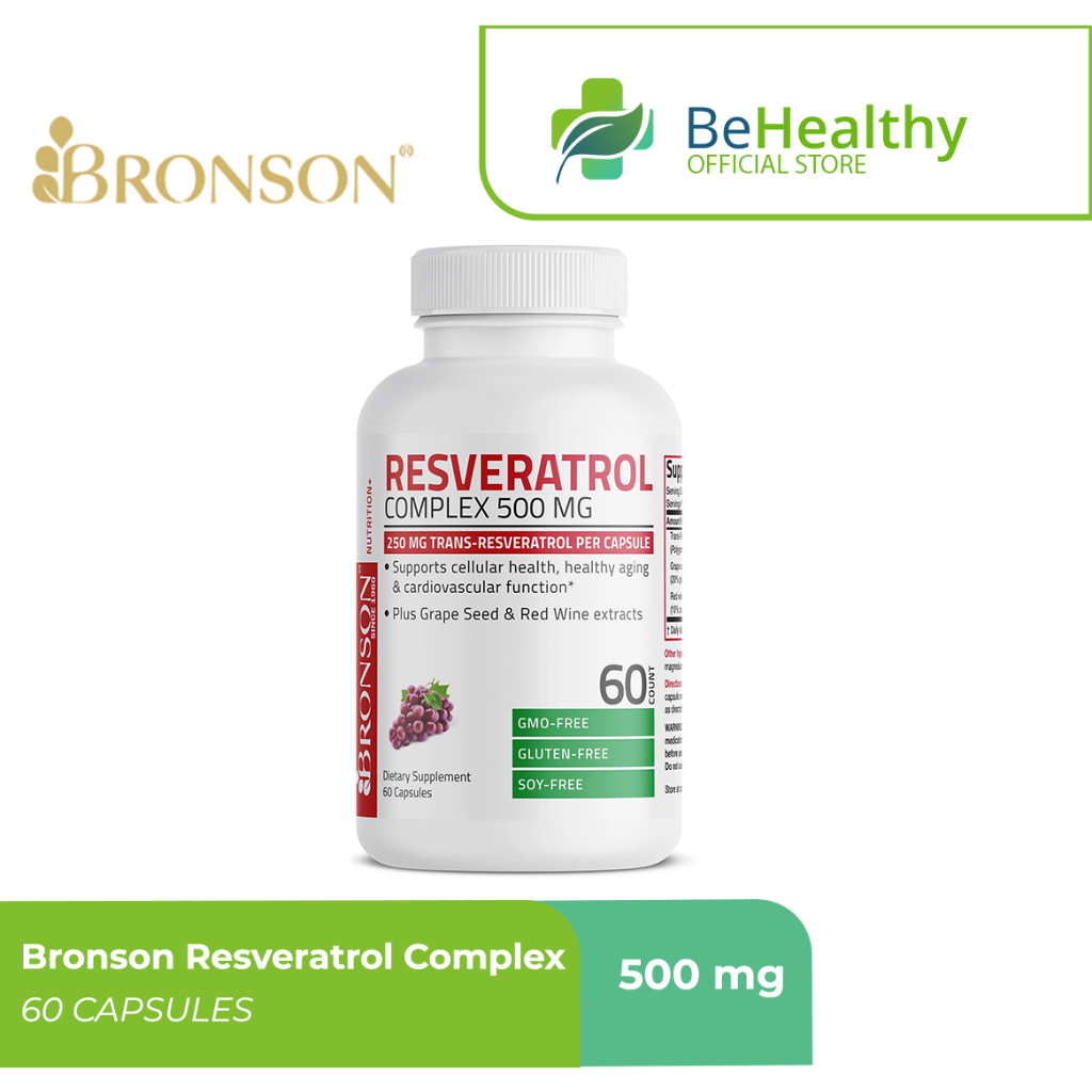 Bronson Resveratrol Complex 500mg 60CT | Shopee Philippines