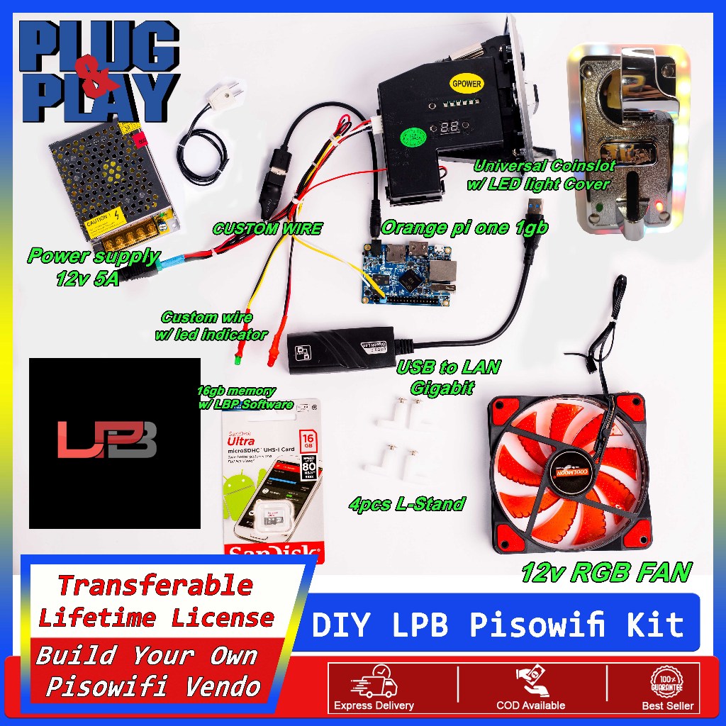 DIY | Custom wire | Piso wifi | KIT Orange pi one | Orange Pi PC | with ...