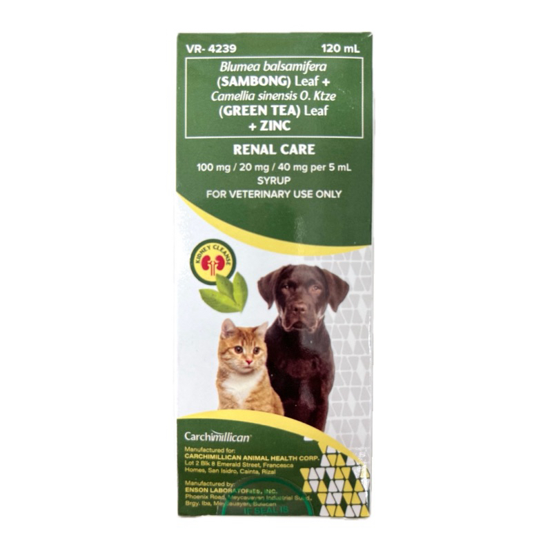 Renal Care 120 mL Syrup for Cat and Dog Kidney Supplement Oral ...