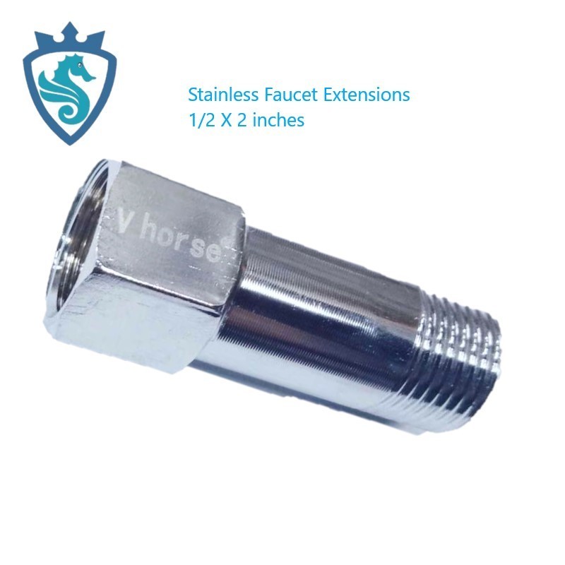 Faucet Extensions Stainless 1/2 X 2 inches (1size only) | Shopee ...
