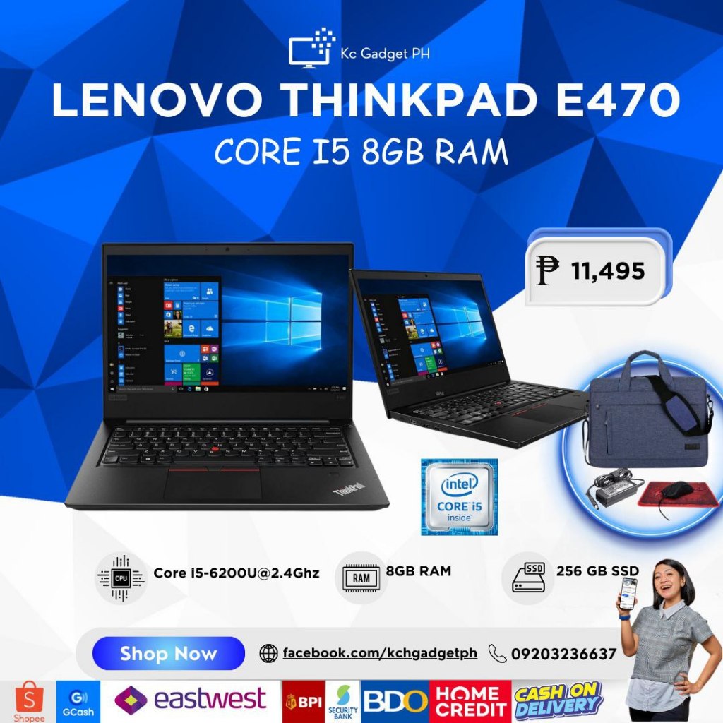 Lenovo Thinkpad E470 Core i5 8GB RAM Laptop | Shopee Philippines