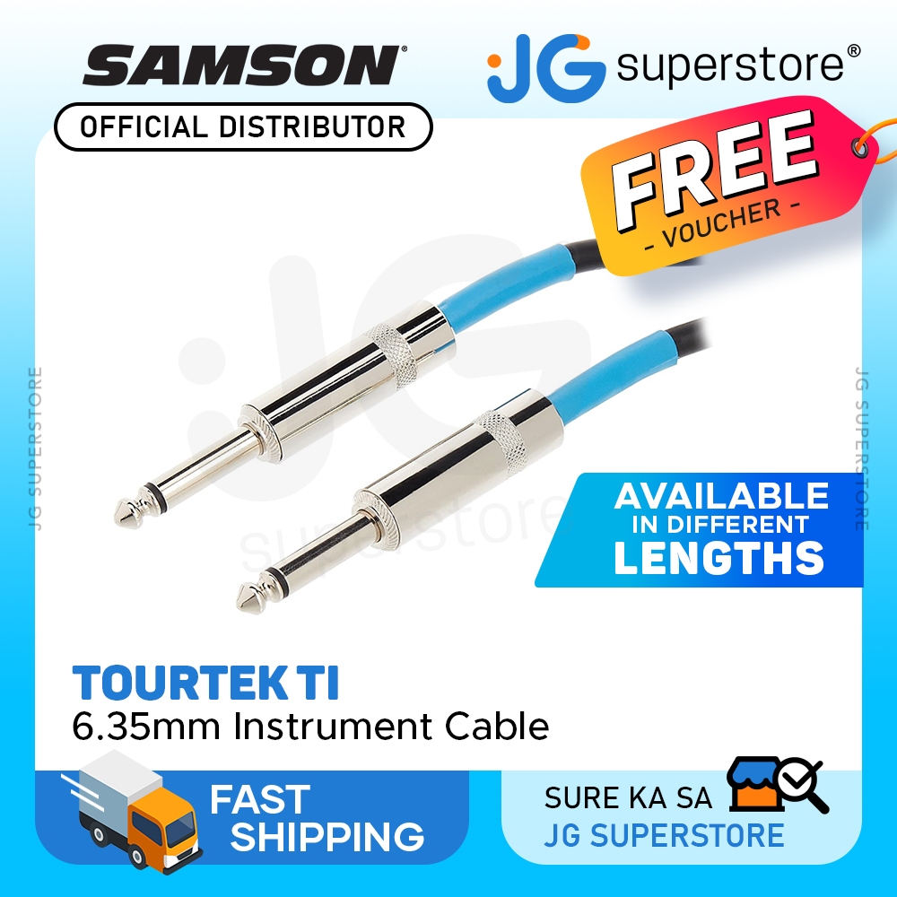 [CLEARANCE] Samson TOURtek TI 6.35mm AUX Instrument Cable - Lengths ...