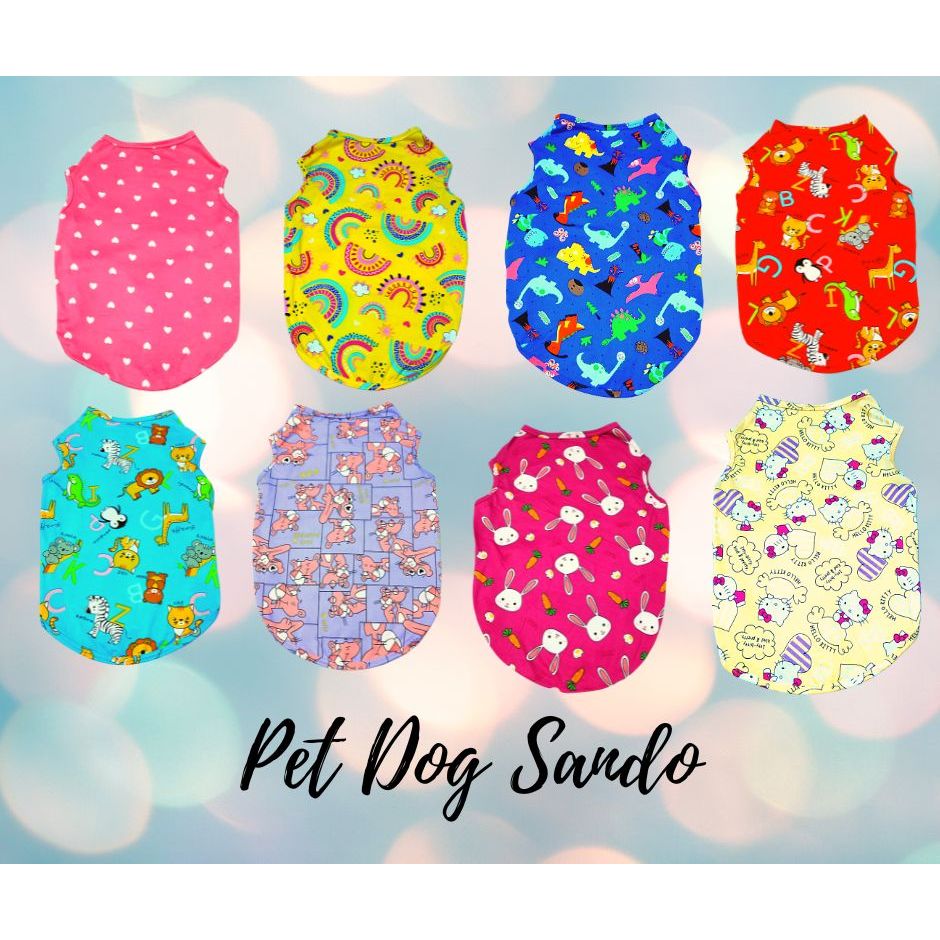 Batch 20 Pet Clothes Colorful Puppy Clothing Fashion Dog Sando for ...