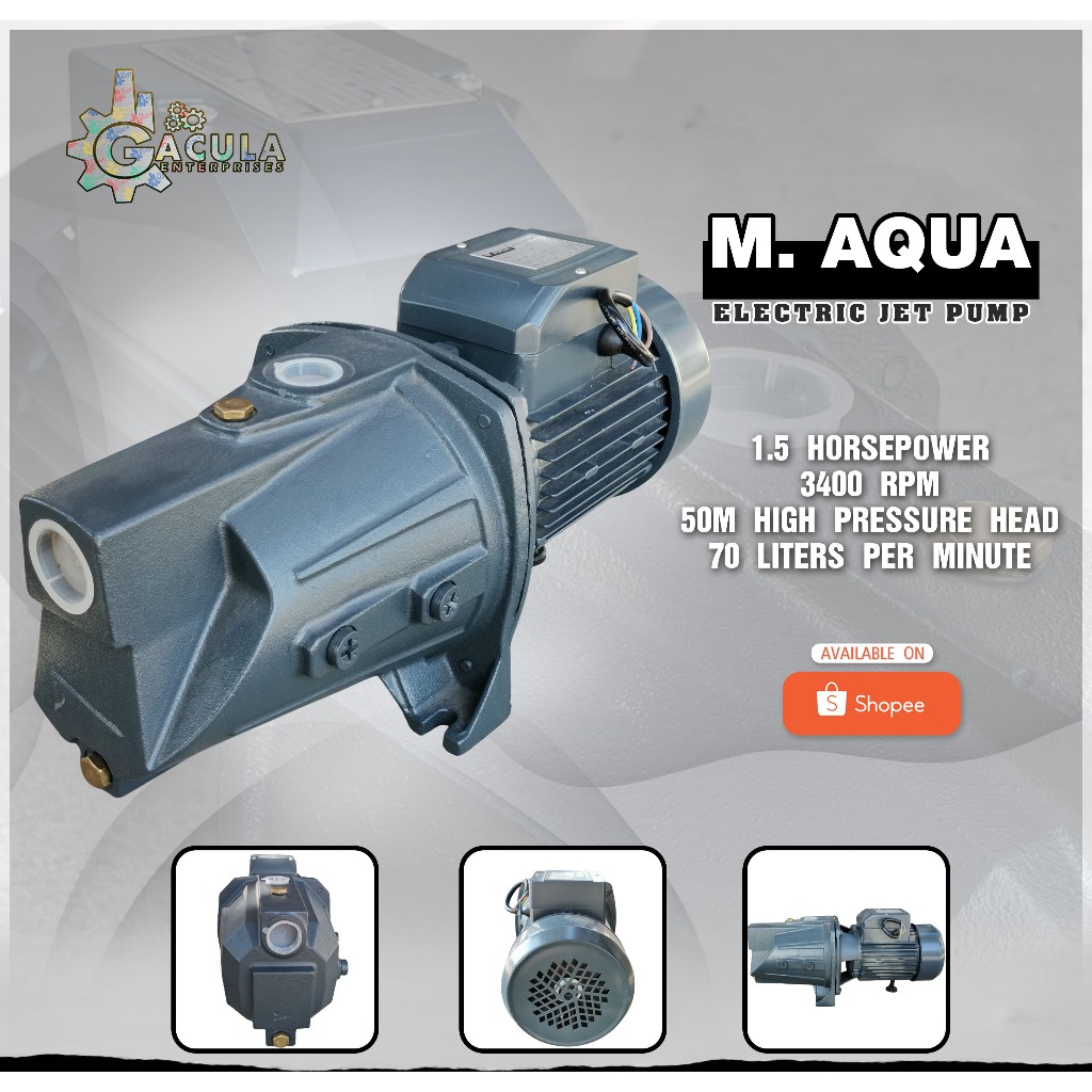 Jetmatic Electric Water Pump 1.5Hp Shallow Well JET140 By M AQUA ...