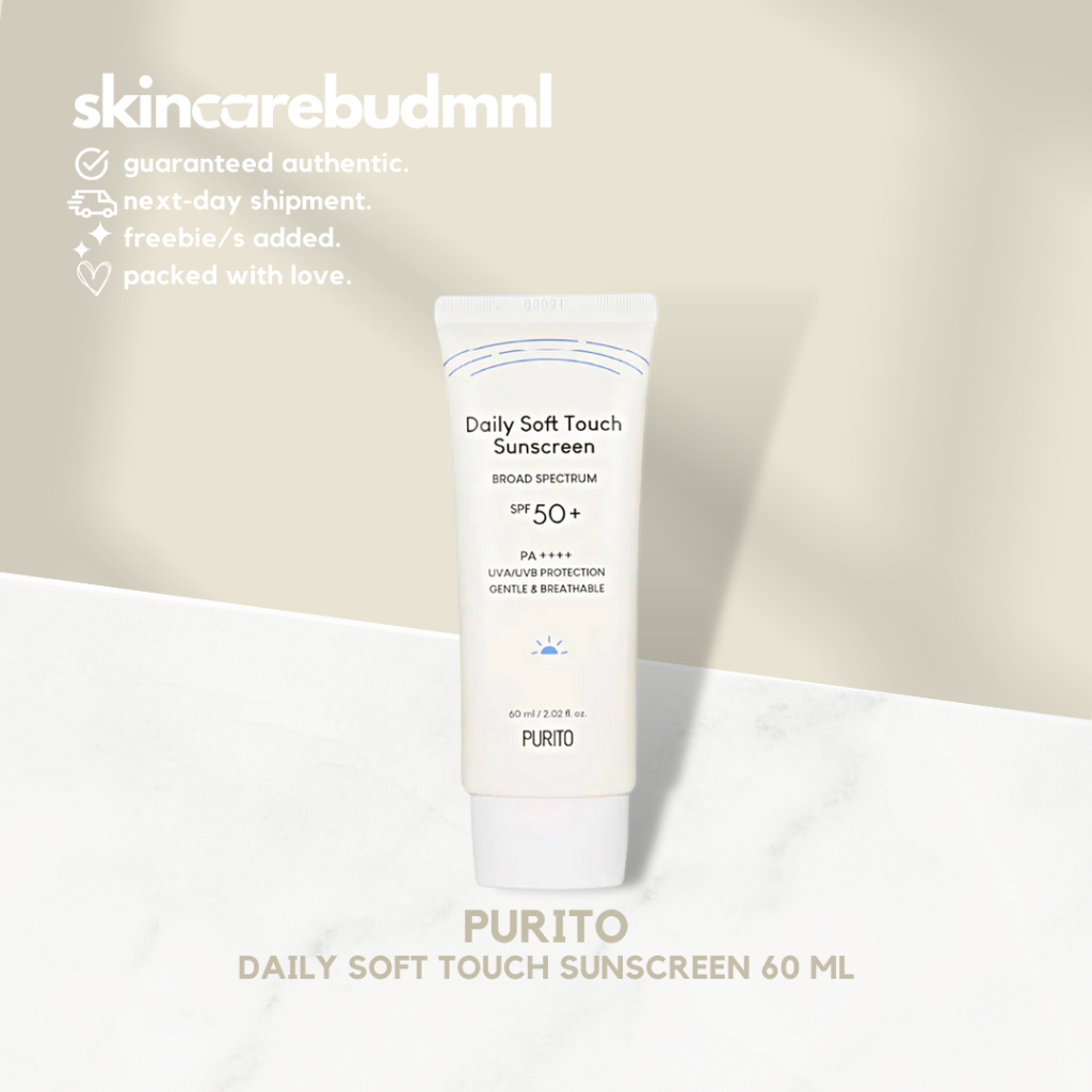 Purito Daily Soft Touch Sunscreen SPF50+ PA++++ 60 ml by skincarebudmnl ...