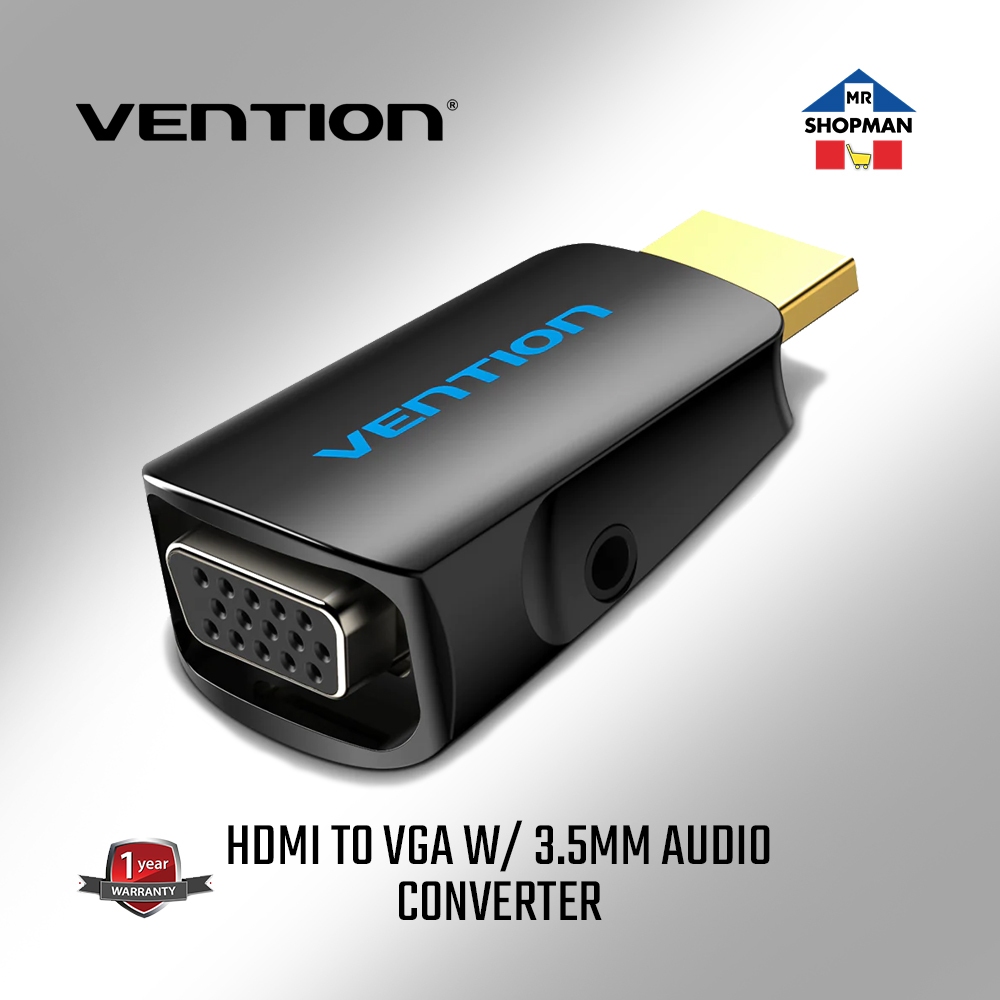 Vention AIDB0 HDMI to VGA Converter with 3.5MM Audio Adapter | Shopee ...