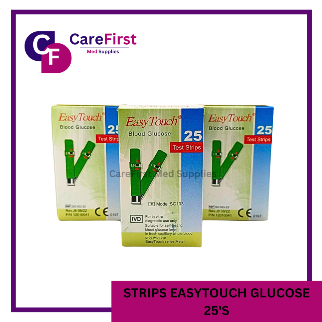 EASYTOUCH Strips - GLucose 25's | Shopee Philippines