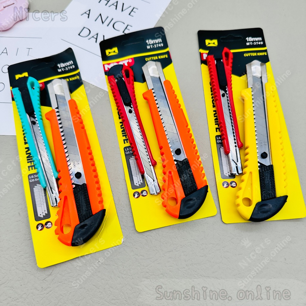 MT-3749 2in1 Cutter knife set 1pc big + 1pc Small | Shopee Philippines
