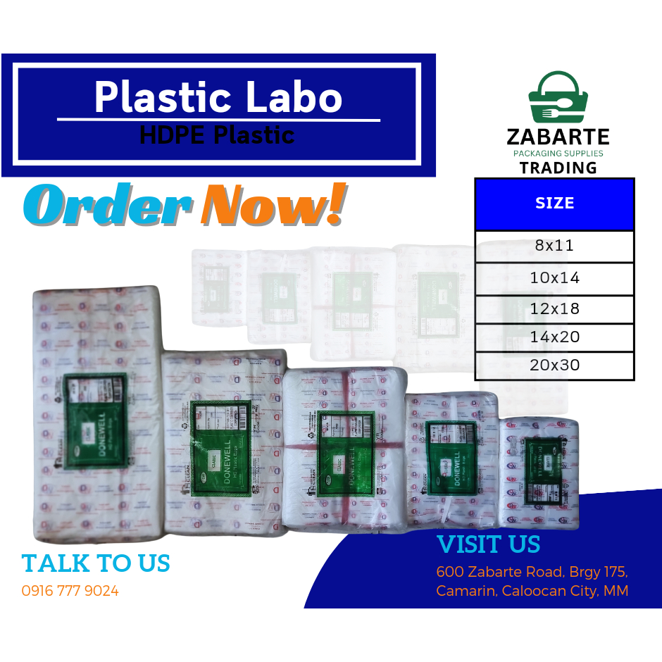 Plastic labo HDPE Plastic pang-dalawang kilo 10x14 | Shopee Philippines