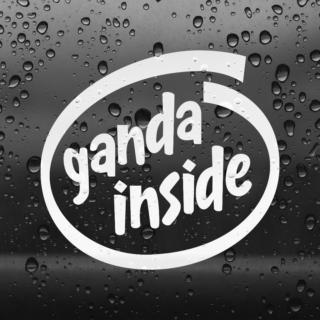 Ganda inside car sticker / cutout vinyl sticker | Shopee Philippines