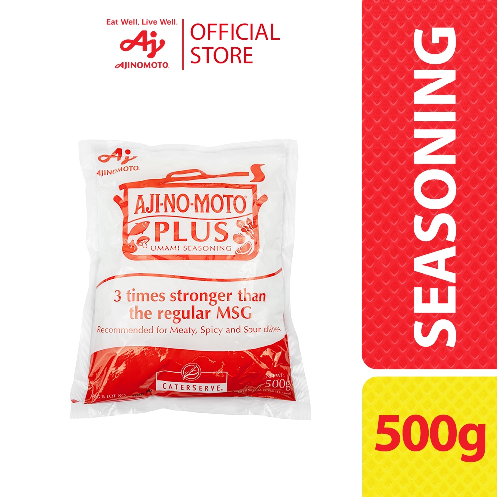 AJI-NO-MOTO® Plus 500g (3 Times Stronger Than The Regular MSG) | Shopee ...