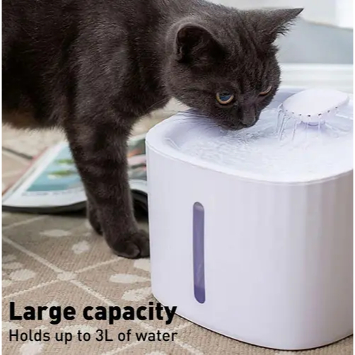 Automatic Electronic Square Pet Water Spray with Light Drinking ...